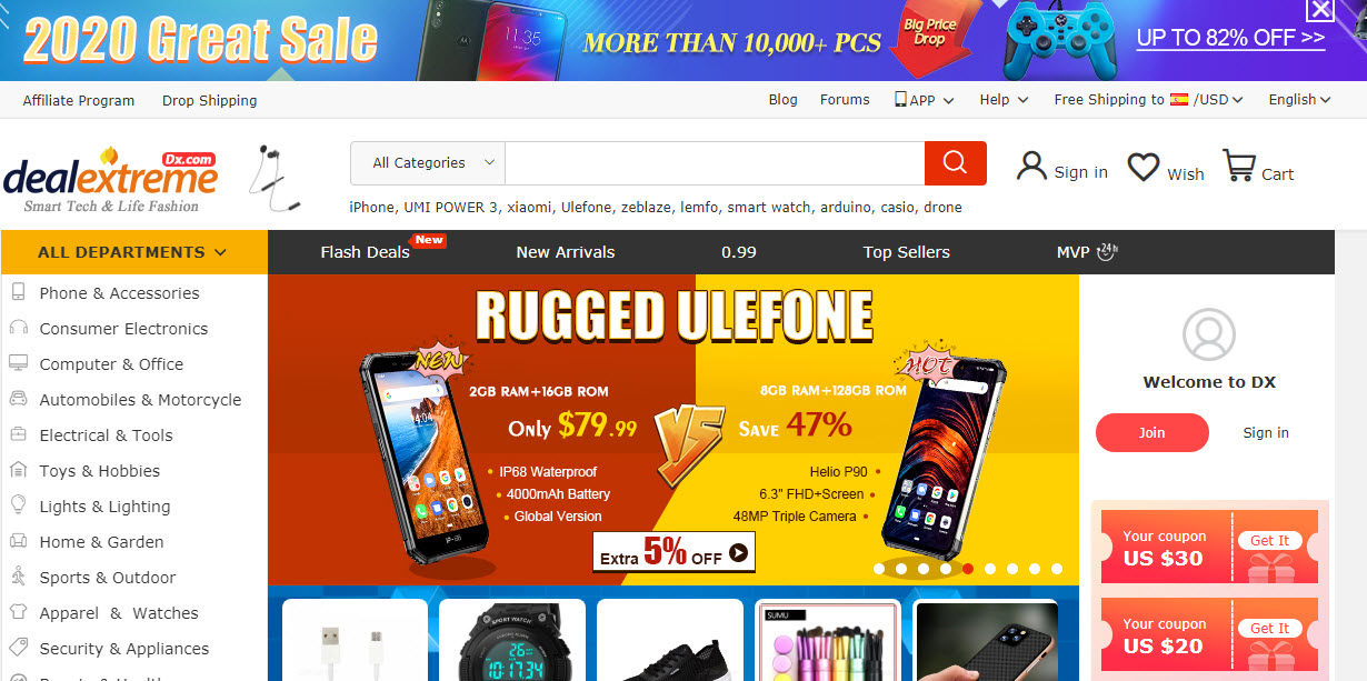 Dealextreme España Opiniones 2025 y cómo funciona en español